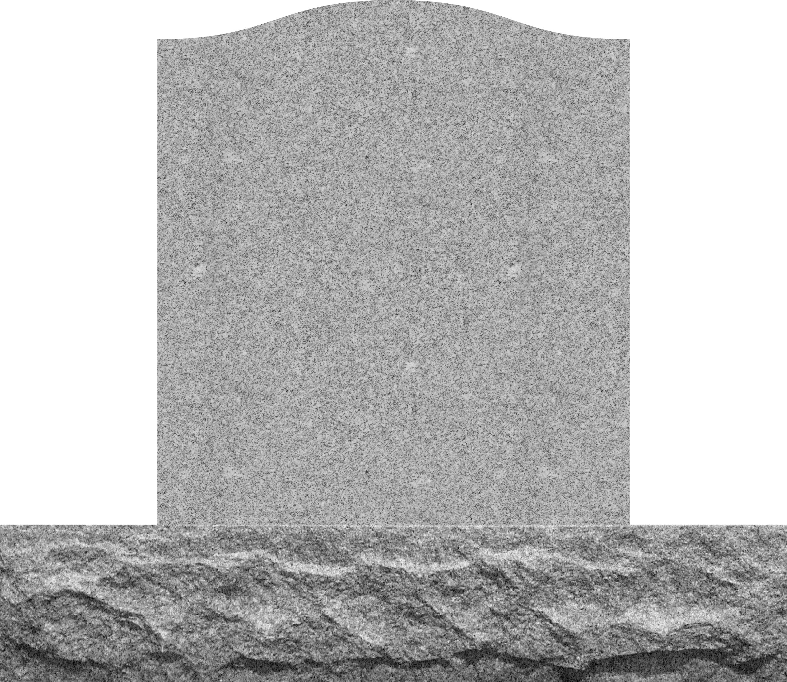 Gray Granite Standard Adult Upright Memorial Tablet 24"x24"- (ONE PERS ...